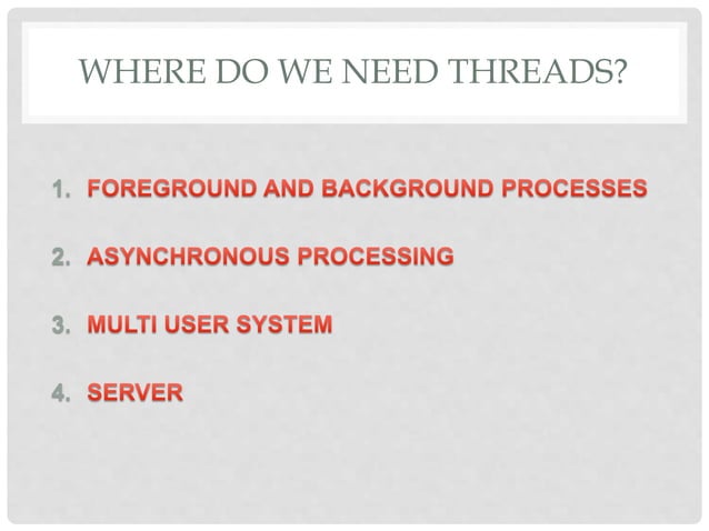 C Multi Threading Pptx Operating Systems Computer Software And