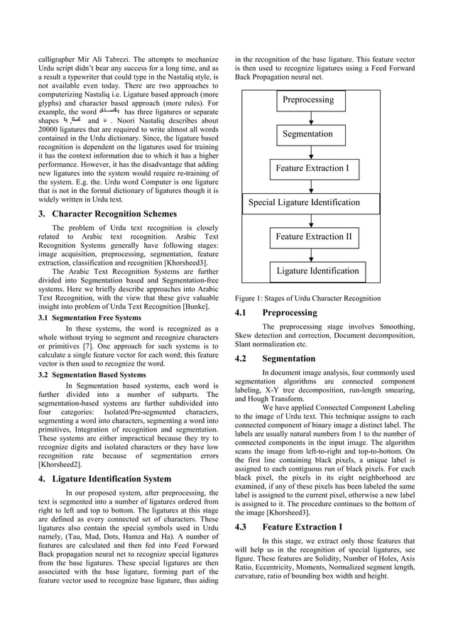 Multitier holistic Approach for urdu Nastaliq Recognition | PDF | Technology & Computing