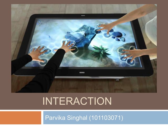 Multi touch interaction | PPTX
