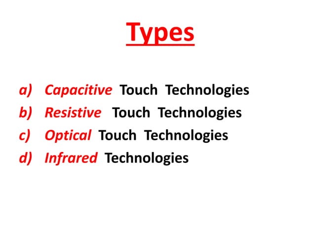 multitouch screen | PPTX