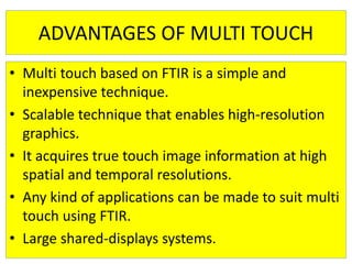 Multi touch technology | PPTX