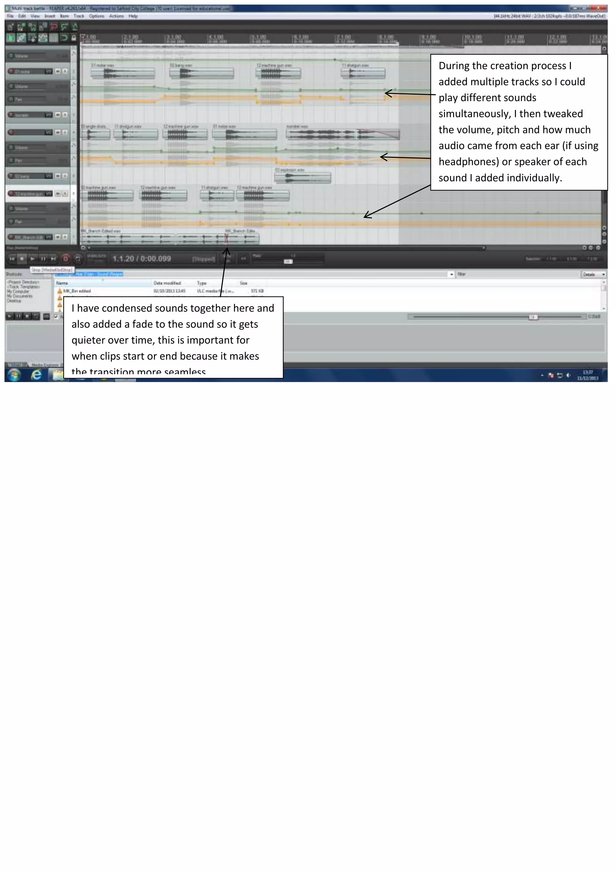 Multi track battle annotation | DOCX