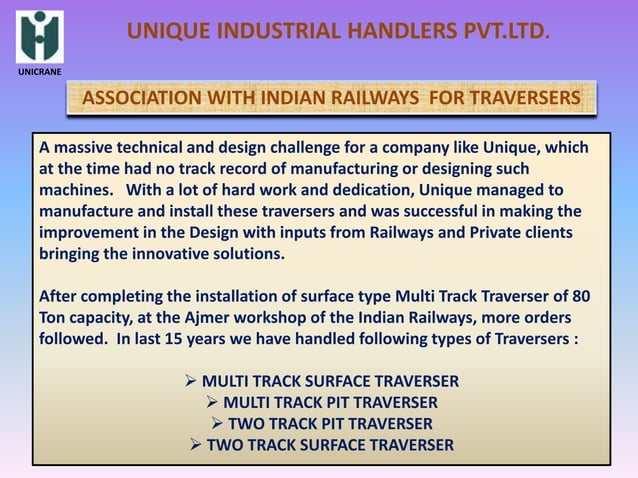 Multi track pit traverser vs 2 track Surface Traverser with Slightly ...
