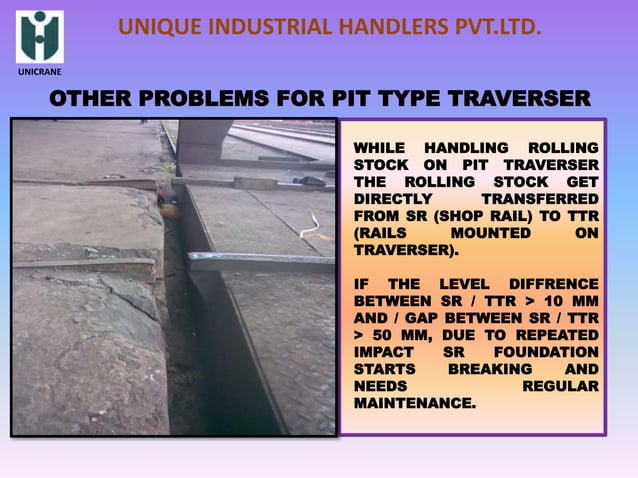 Multi track pit traverser vs 2 track Surface Traverser with Slightly ...