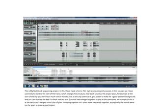 Multitrack sequencing | DOCX