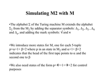Turing Machine and Multiple Turing Machine | PPT