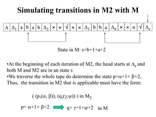 Turing Machine and Multiple Turing Machine | PPT