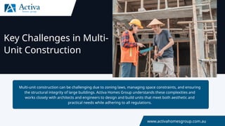 Multi Unit Builders Perth--Activa Homes Group.pptx