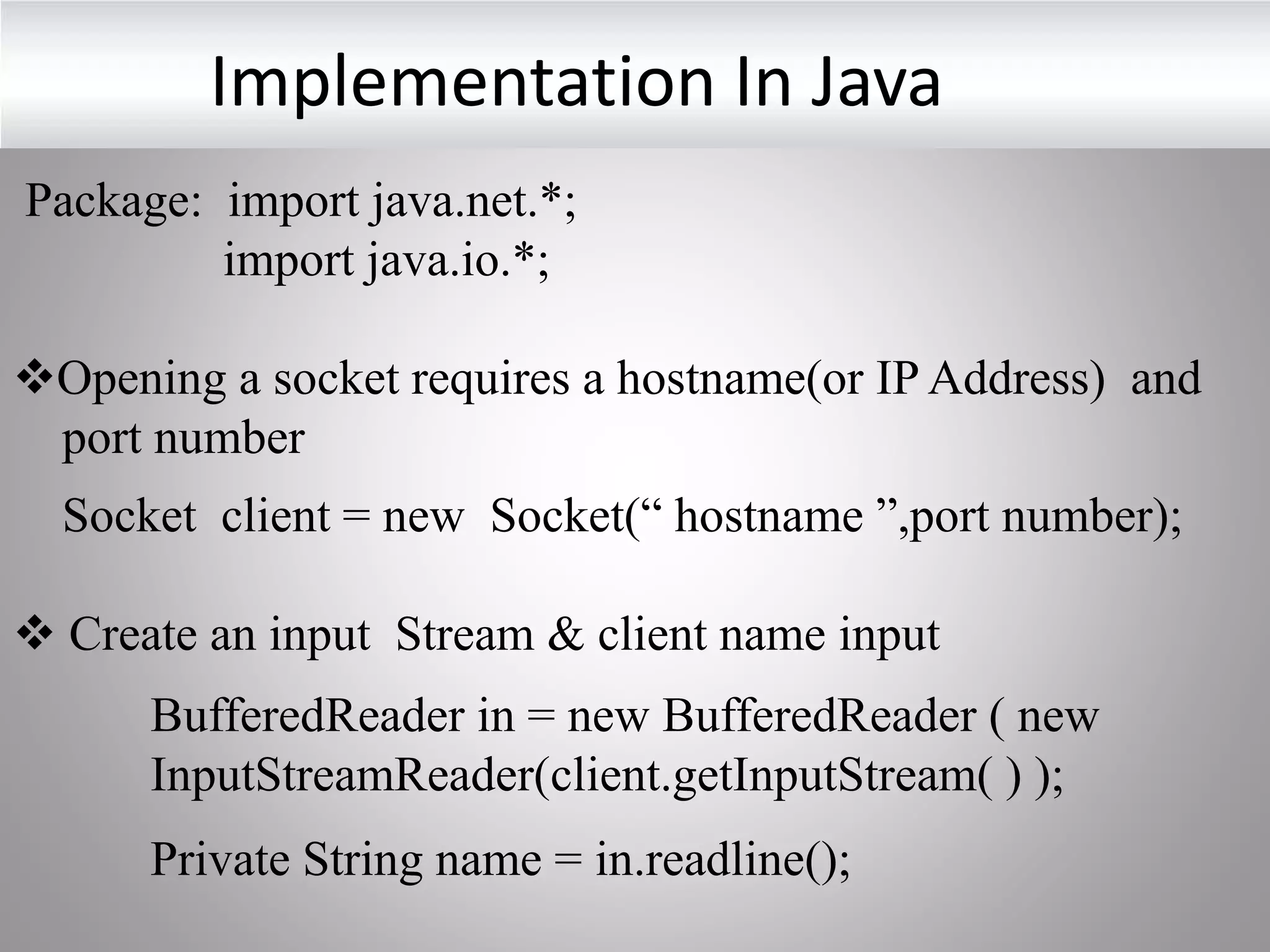 Multiuser Chat Application Using Java Ppt 7349