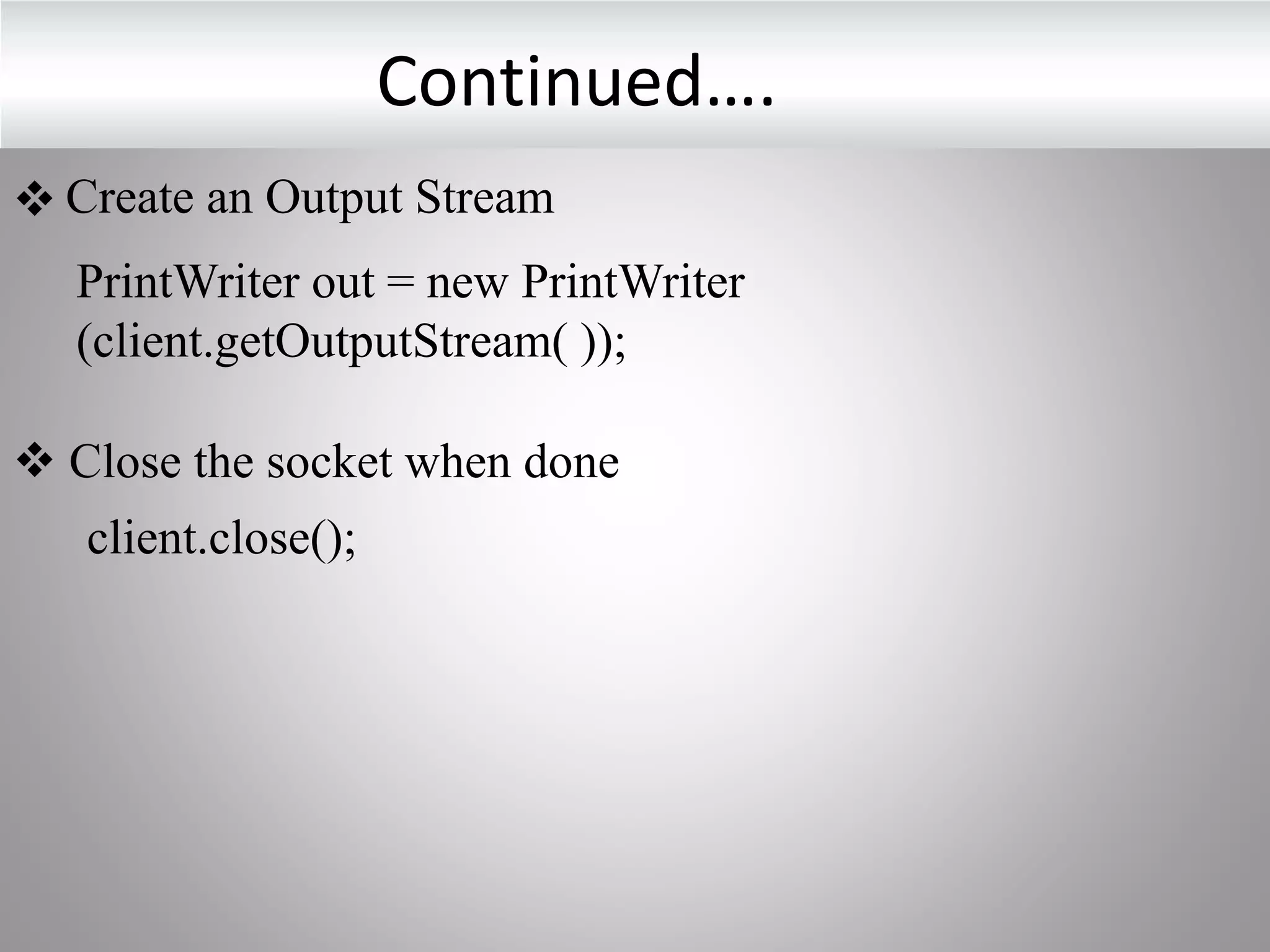 Multiuser Chat Application Using Java Ppt 1232