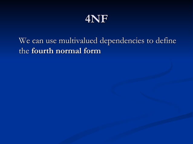 Multivalued Dependency Ppt