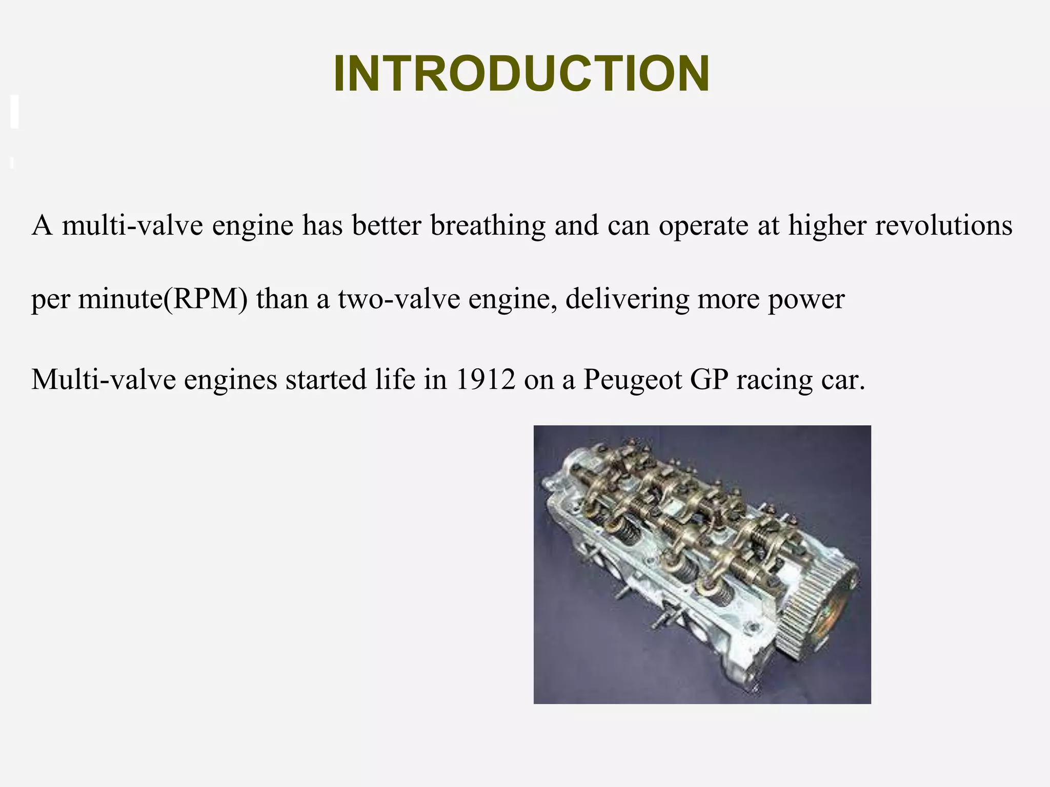 Multi valve technology | PPTX