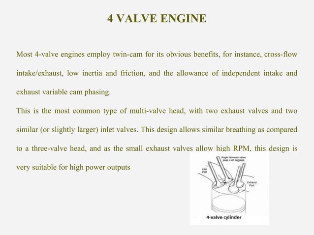 Multi valve technology | PPTX | Motorcycles | Automotive