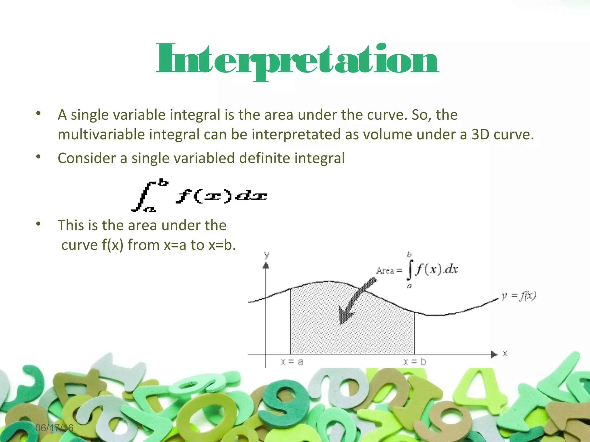Multi variable integral | PPT