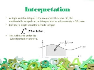 Multi variable integral | PPT | Physics | Science