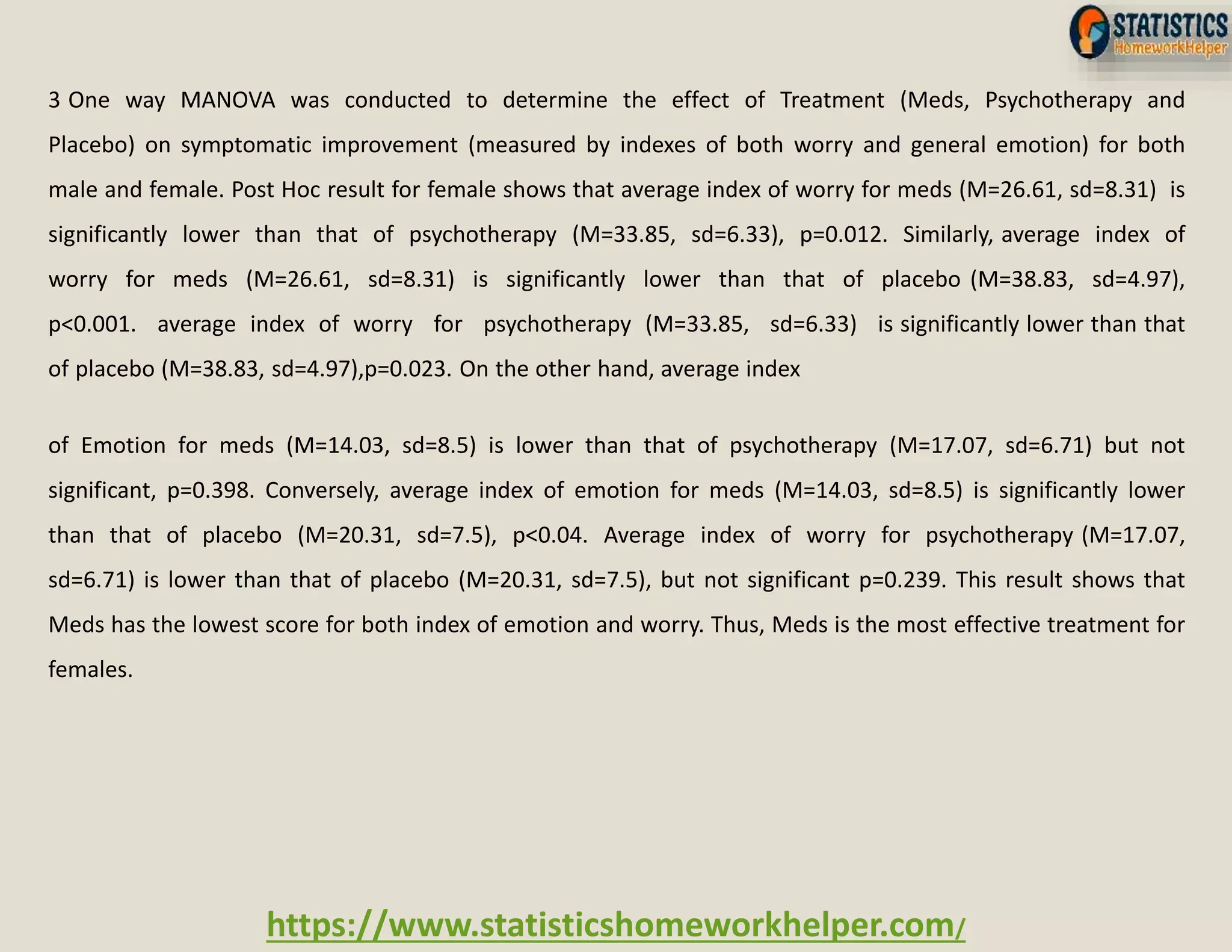 Multivariate and Monova Assignment Help | PPT