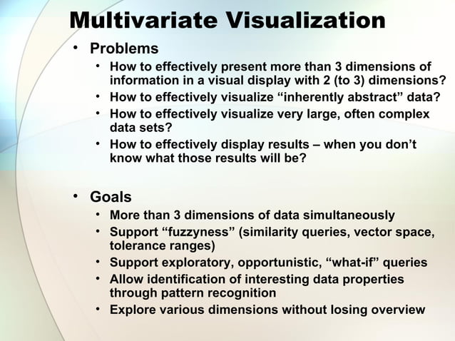 Multivariate Data Visualization | PPT