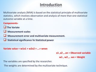 Multivariate analysis | PPTX