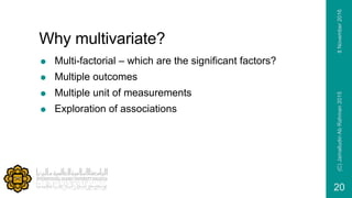 Introduction to Multivariate analysis | PPTX
