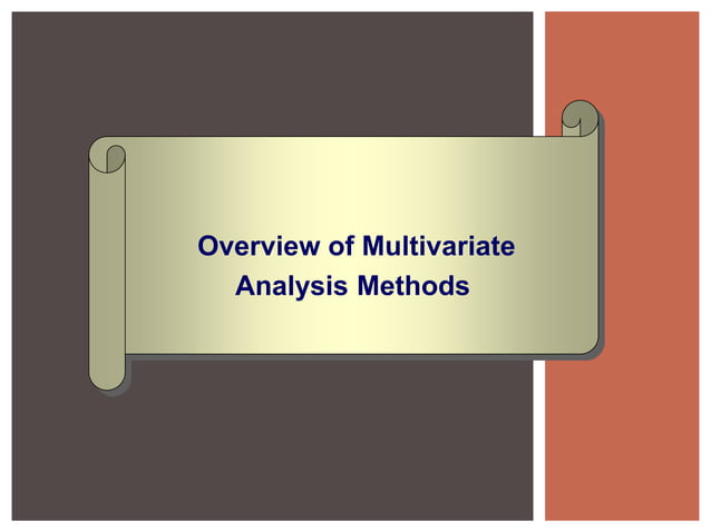 multivariate analysis factor analysis censored regression | PPT