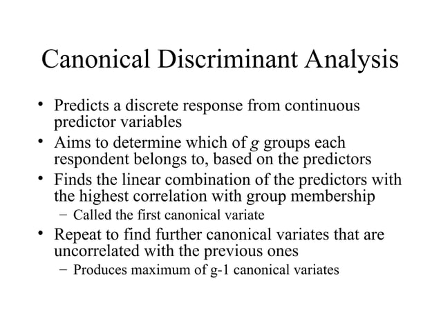 Multivariate Analysis Charts for Students | PPT