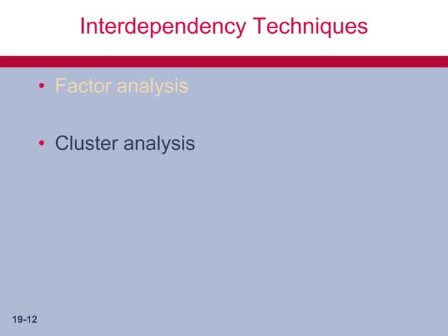 Multivariate Analysis An Overview | PPSX