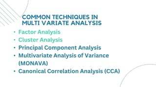 Multivariate analysis variable presentation | PPT