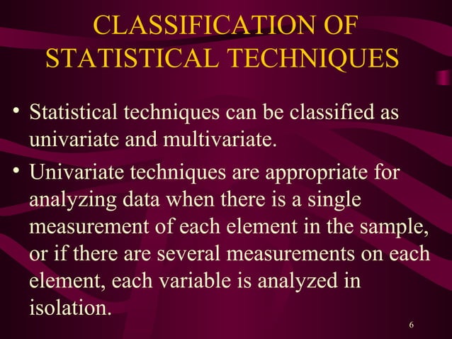 Multivariate Analysis Techniques | PPT | Science