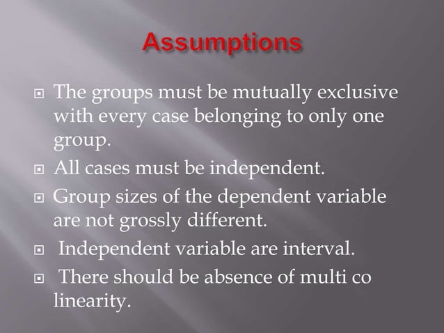 Multivariate analysis | PPTX