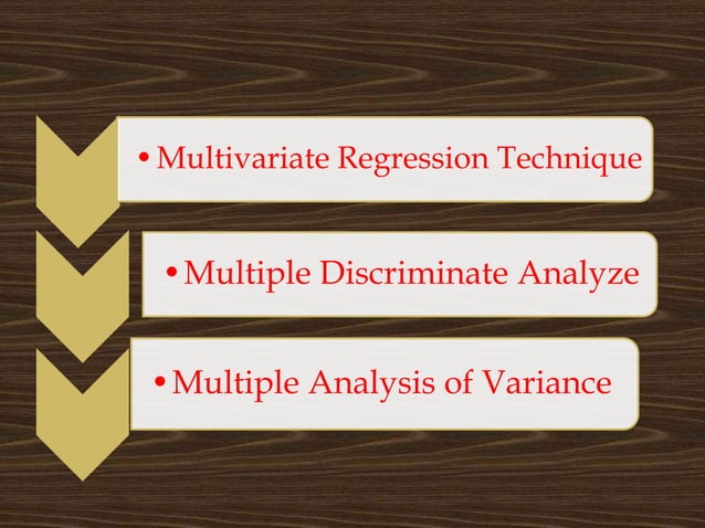 Multivariate analysis | PPTX
