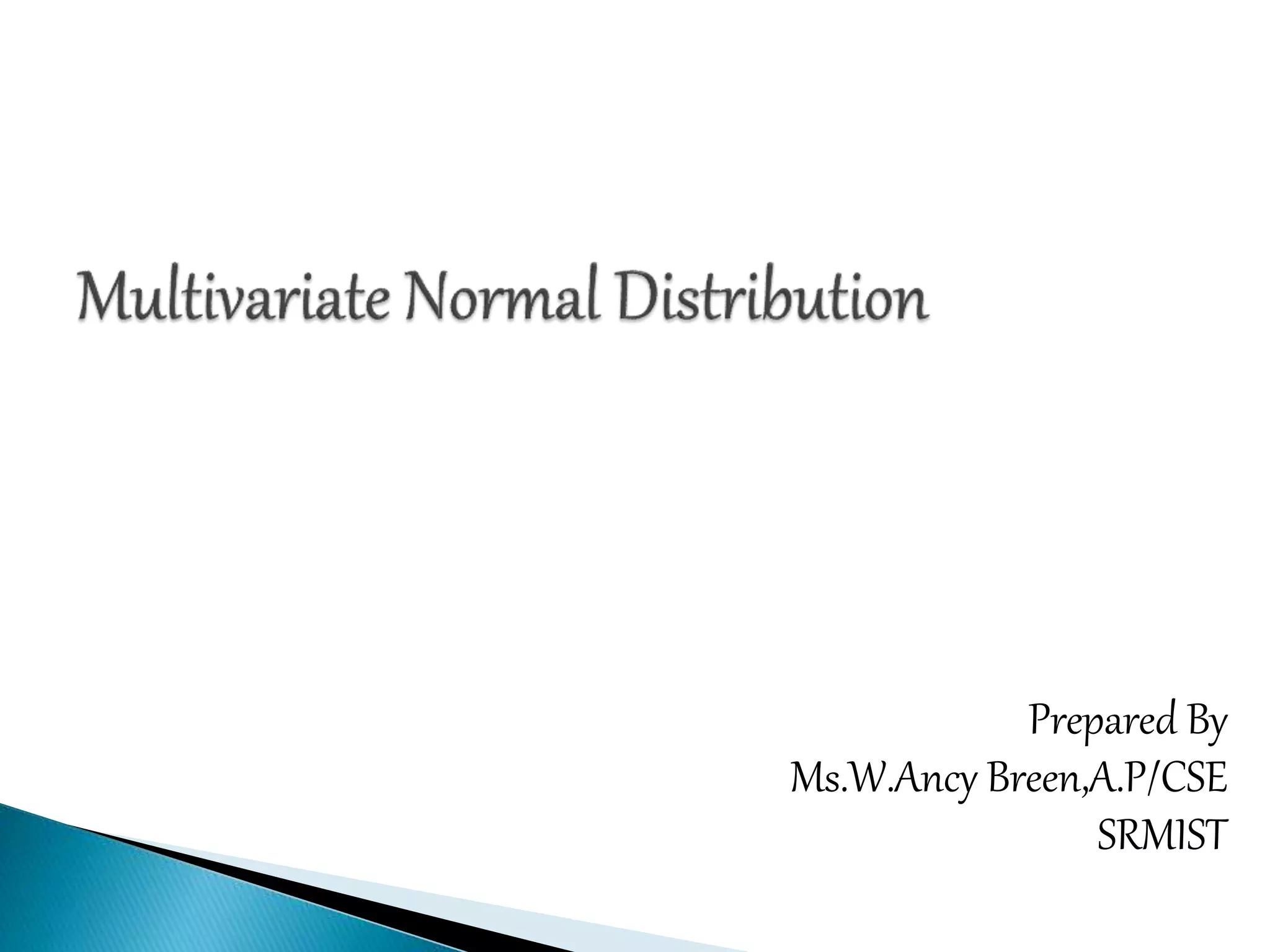 Multivariate and Conditional Distribution | PPT