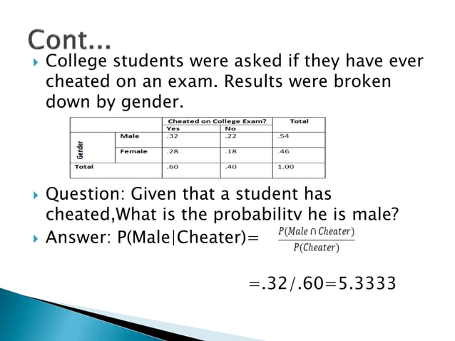Multivariate and Conditional Distribution | PPT