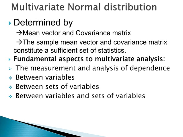 Multivariate and Conditional Distribution | PPT