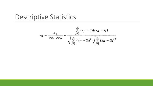 Multivariate data analysis | PPT
