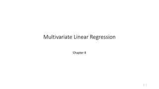 Multivariate Linear Regression.ppt