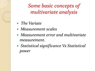 Multivariate | PPTX