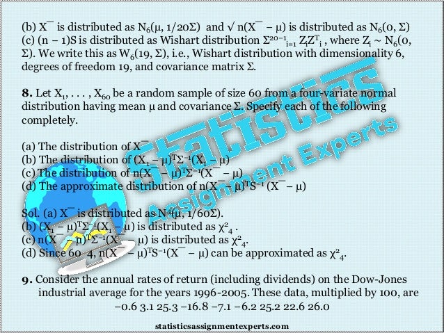 Multivariate Methods Assignment Help | PPT