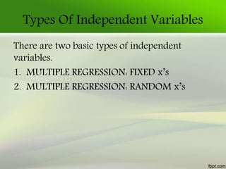 Multivariate reg analysis | PPTX