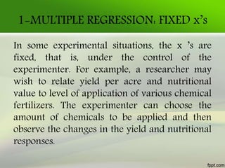 Multivariate reg analysis | PPTX