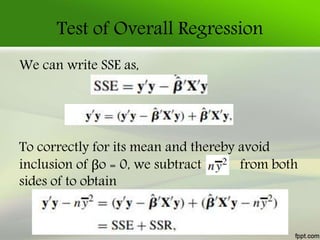Multivariate reg analysis | PPTX