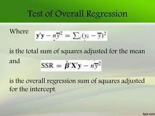 Multivariate reg analysis | PPTX