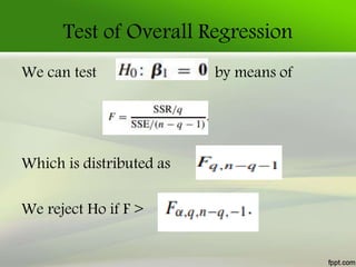 Multivariate reg analysis | PPTX