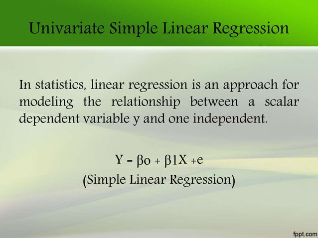 Multivariate reg analysis | PPTX | Science