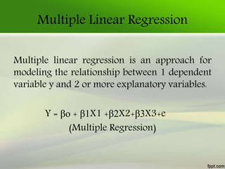 Multivariate reg analysis | PPTX