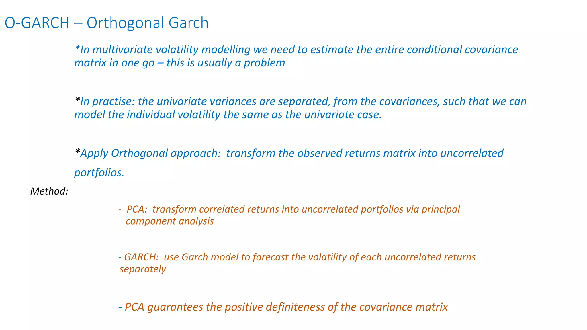 Multivariate Volatility Forecasting Pptx
