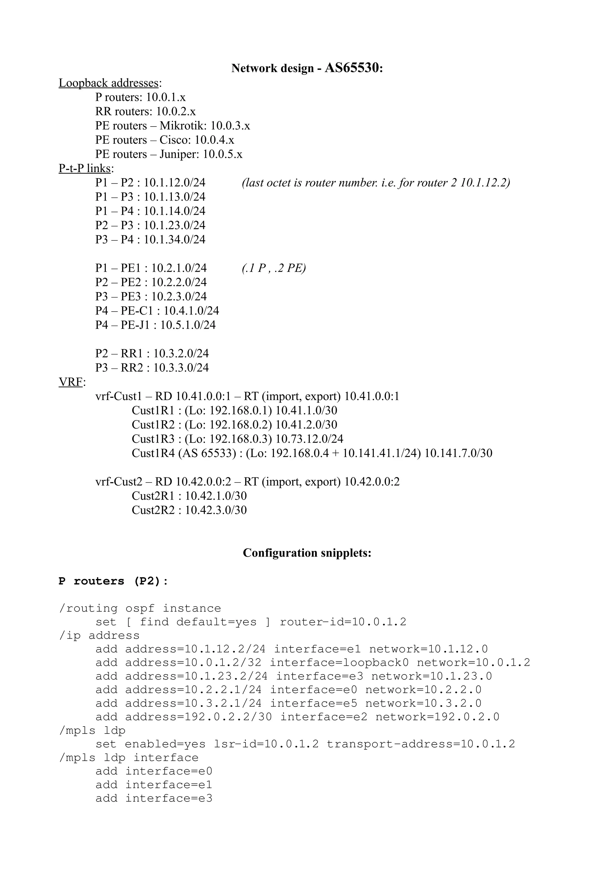 Multivendor MPLS L3VPN | PDF