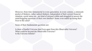 The Multiverse, Time travel & Teleportation – know more | PPTX