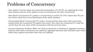 Multi version Concurrency Control and its applications in Advanced ...