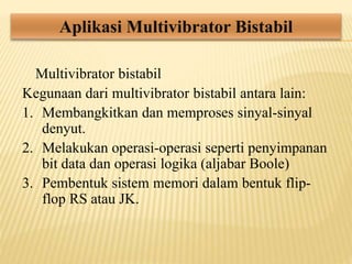 Multivibrator Bistabil | PPT