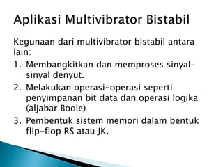 Multivibrator bistabil | PPT